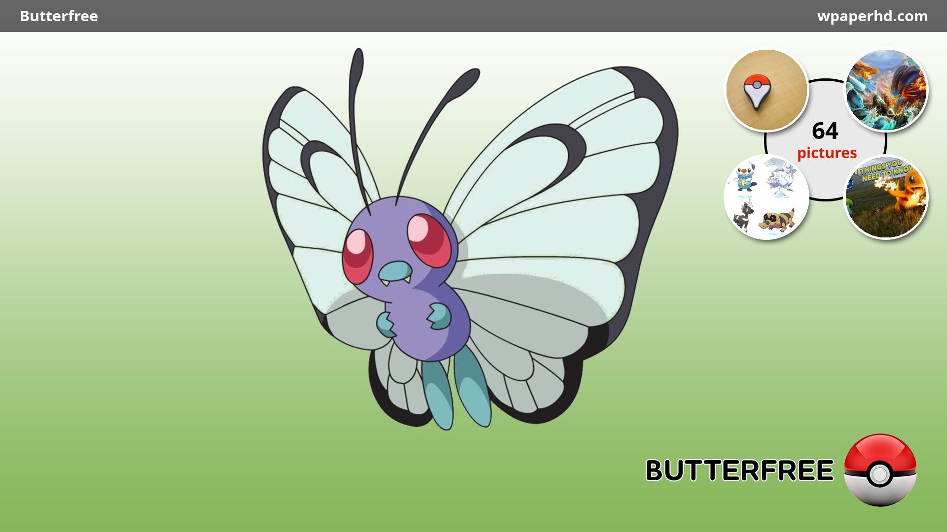 Background Butterfree ·① WallpaperTag